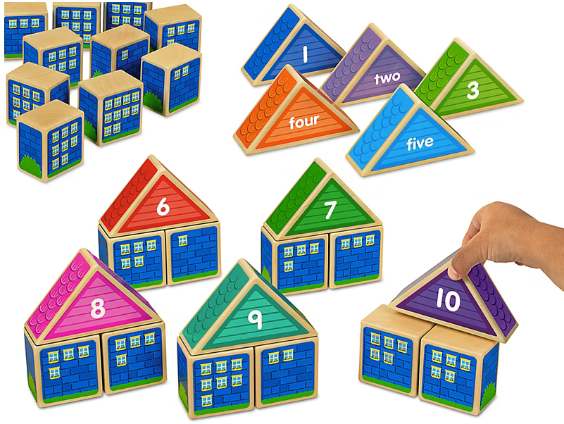 Build-a-number houses